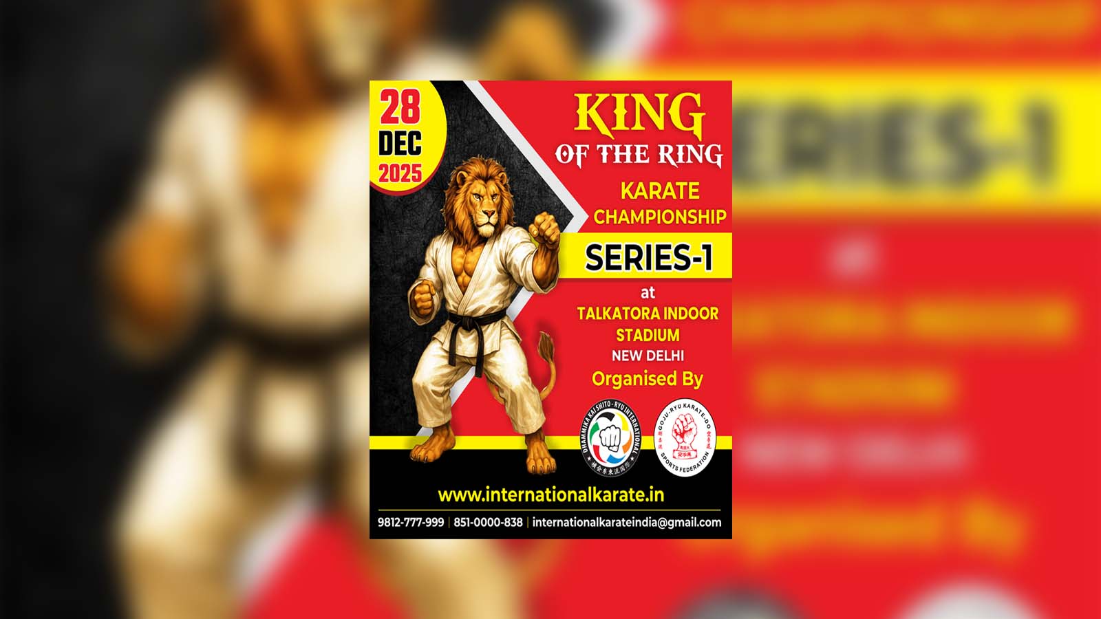 KING OF THE RING KARATE CHAMPIONSHIP, SERIES - 1 - International Karate